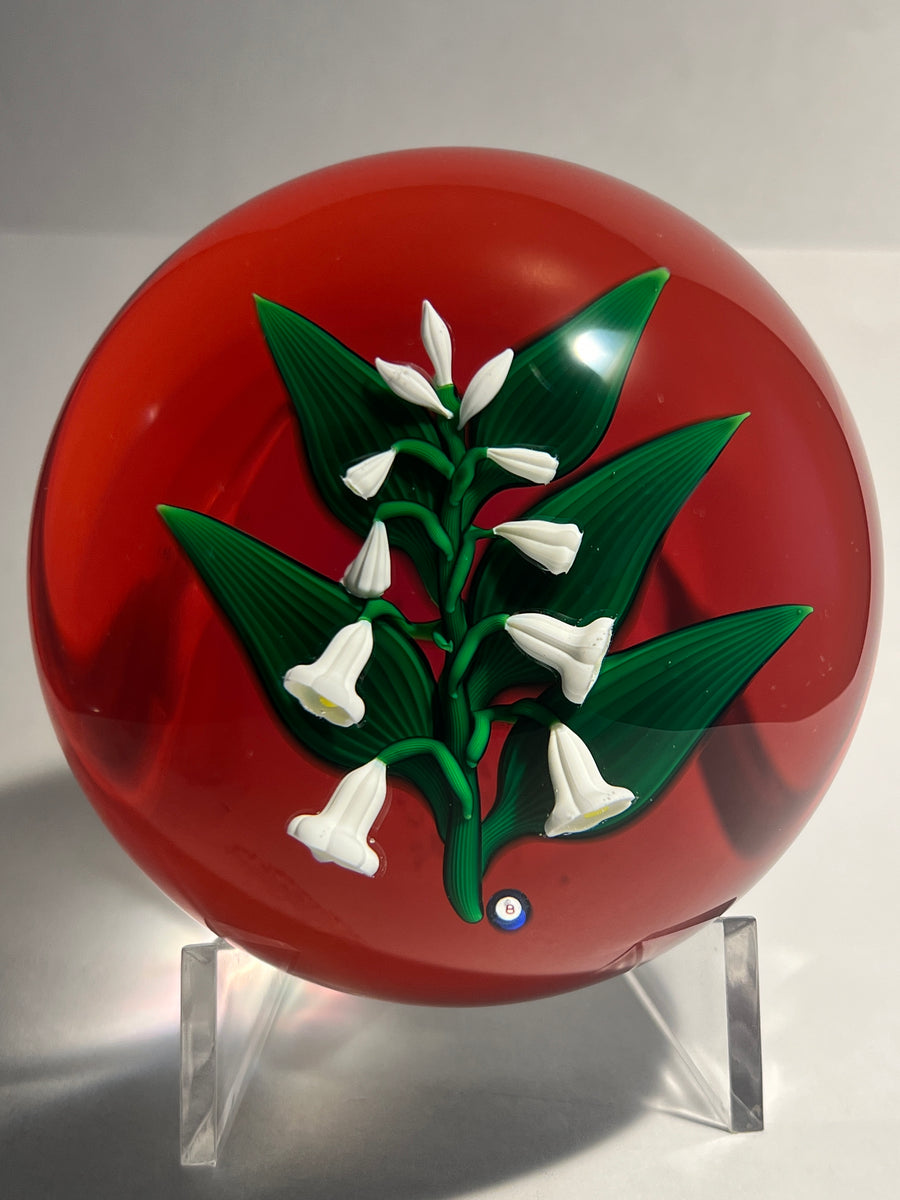 Bob Banford Lily of the Valley paperweight – Paperweightsales